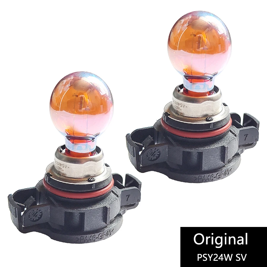 2Pcs Original PG20-4 PSY24WSV Halogen Lamp For VW Golf 6 MK6 Passat B7 ...