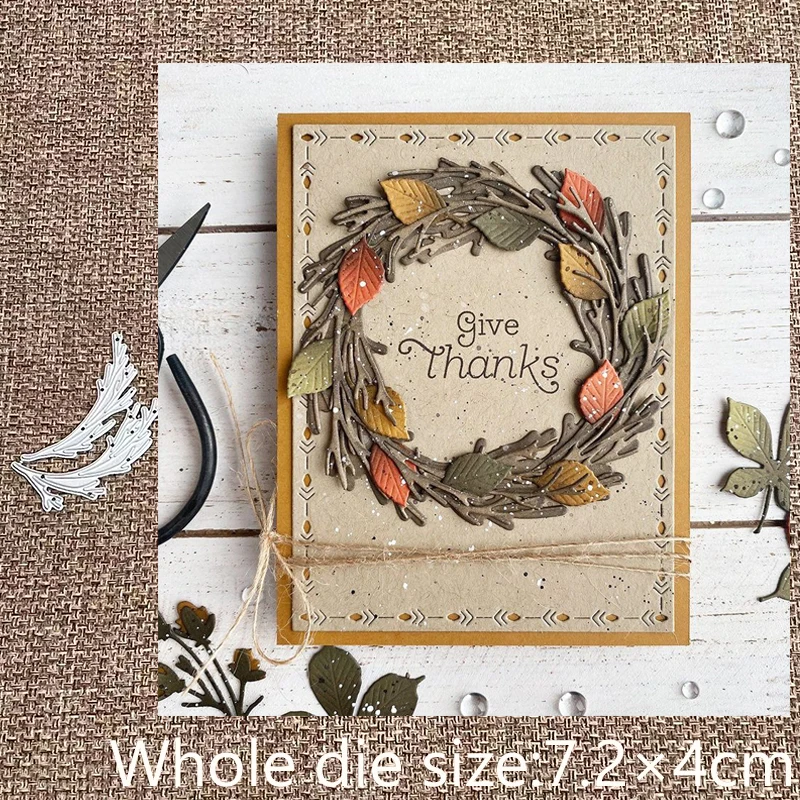 New-Design-Craft-Metal-stencil-mold-Cutting-Die-Rustic-Wreath-Twigs ...