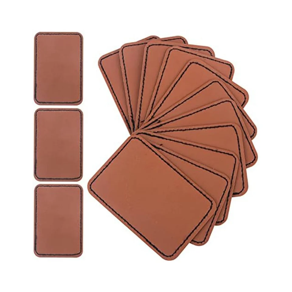 Faux Leather 120 Pieces Rustic Leatherette Hat Patches With 8 Types Of ...