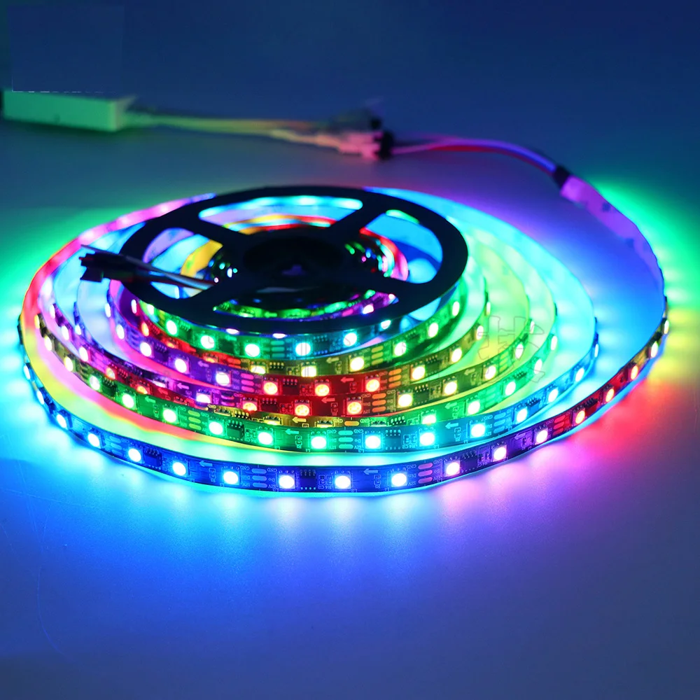 DC12V-5M-roll-60Leds-m-IP20-WS2811-Full-Colour-Illusion-LED-Strip-Light ...