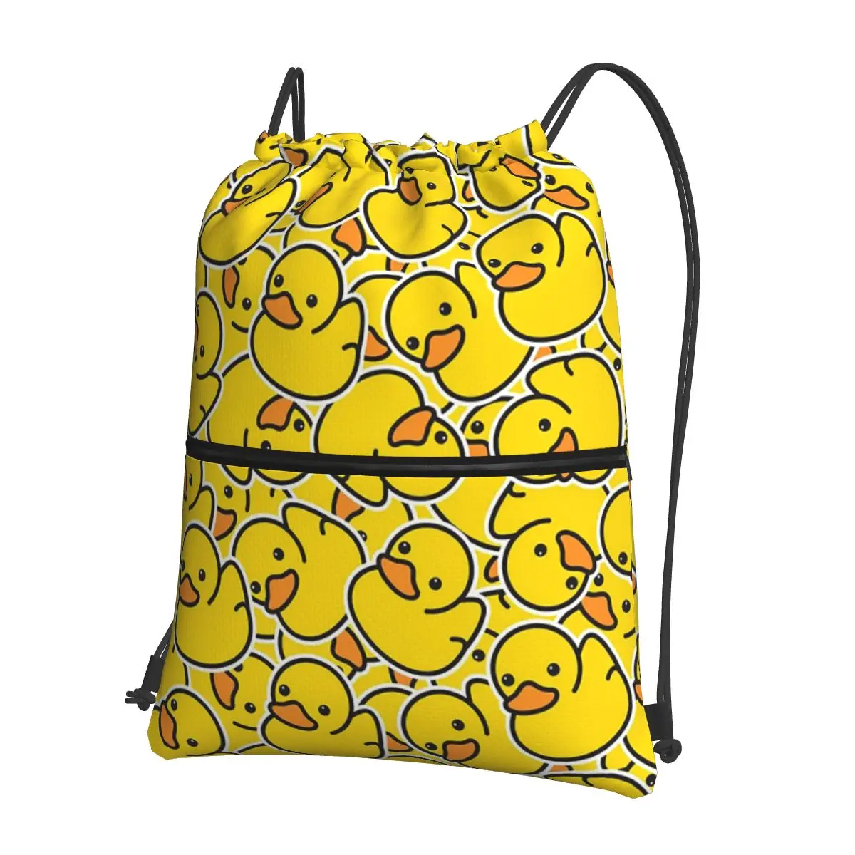 Yellow Classic Rubber Duck Backpacks Casual Portable Drawstring Bags ...