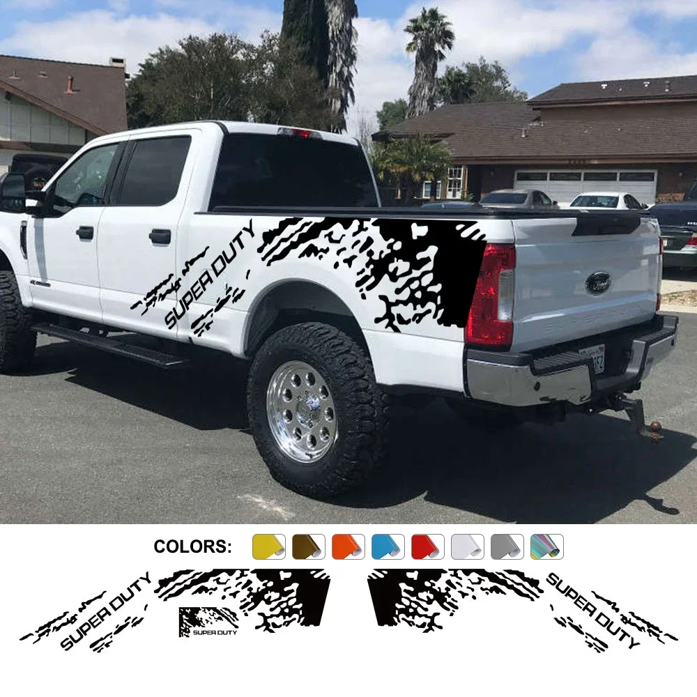 Pickup Body Side Stickers For Ford Super Duty F250 F350 Truck Graphic ...