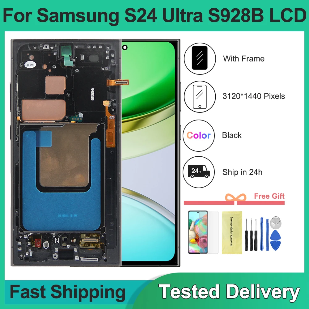 Pantalla LCD AMOLED S24 Ultra de 6,67 pulgadas, montaje de ...