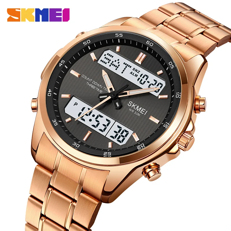SKMEI-relojes-digitales-para-hombre-cron-grafo-luminoso-de-acero ...