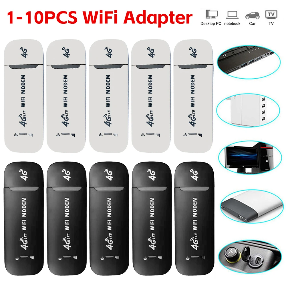 4G LTE Wireless USB Dongle WiFi Router 150Mbps Mobile Broadband Modem ...