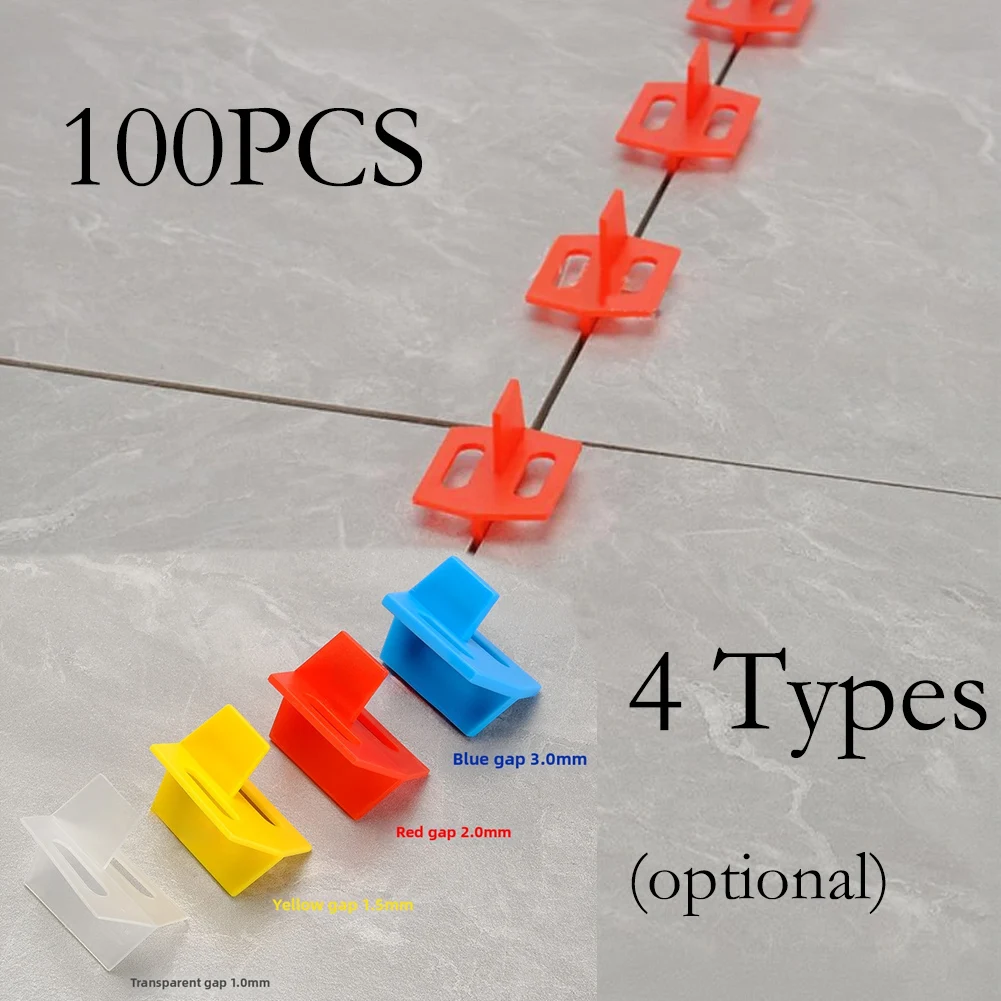 100pcs Replacement Floor Leveling Tile Spacers Clips Leveling System ...