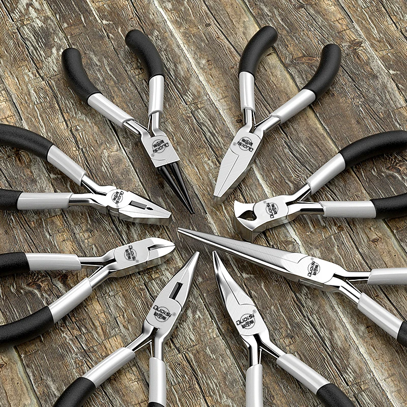 Mini-Pliers-Diagonal-Pliers-Round-Bent-Needle-Nose-Cutter-Handcraft ...