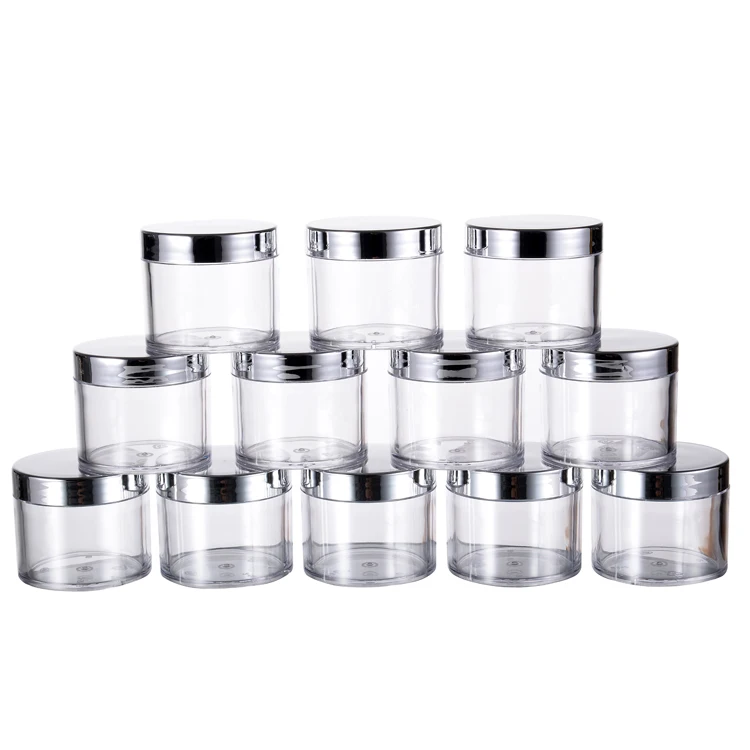 60g-2oz-Plastic-Jar-for-Glitter-PS-Plastic-Nail-Powder-Jars-with-Silver ...