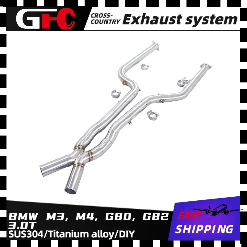 GFC High Performance Catless Mid Pipe Exhaust System | Fit 2021-2024 ...