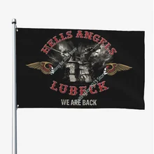Panlabas Na Dekorasyon Na Banner 4x6ft Hells Angels, Hells Angels ...