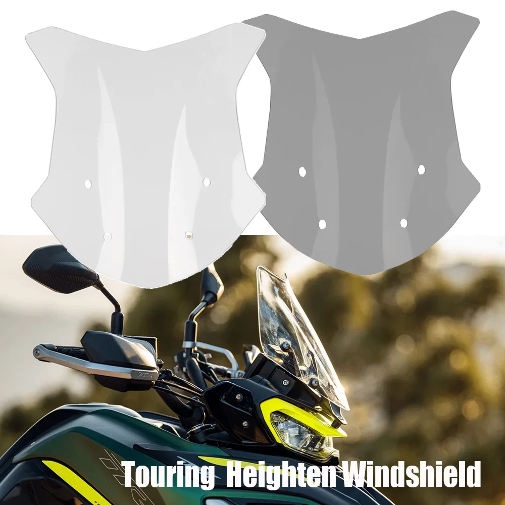 Motorcycle-Wind-Shield-Deflectors-Front-Glass-Windshield-Windscreen-for ...