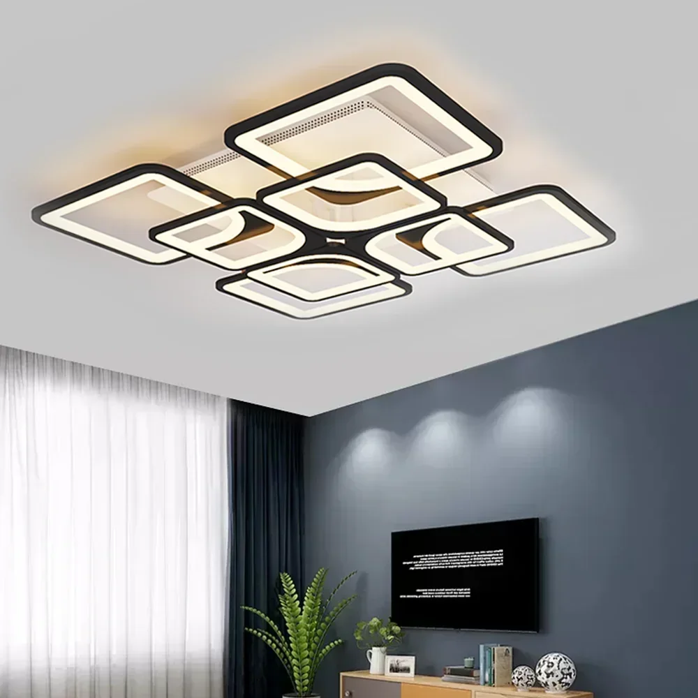 Designer White LED Chandelier Lighting For Living Study Room Lights ...