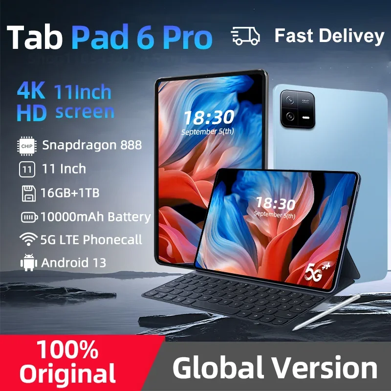 Tableta-PAD-6-PRO-Original-de-11-pulgadas-Tablet-con-Android-13-16GB-1T ...