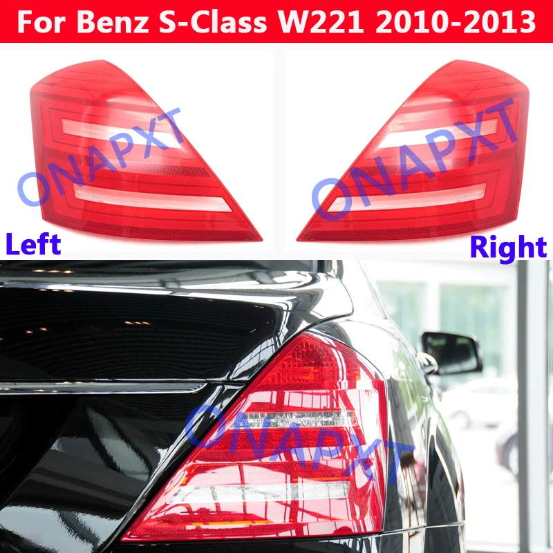 For Benz S Class W221 2010 2013 Rear Taillamp Cover Tail Light Case ...