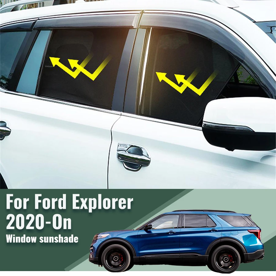 For-Ford-Explorer-6-2020-2021-2022-2023-2024-Magnetic-Car-Sunshade ...