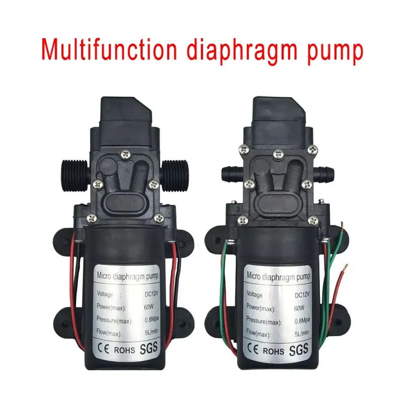 DC12V-120PSI-5LMin-High-Pressure-Diaphragm-Water-Pump-Black-Micro ...