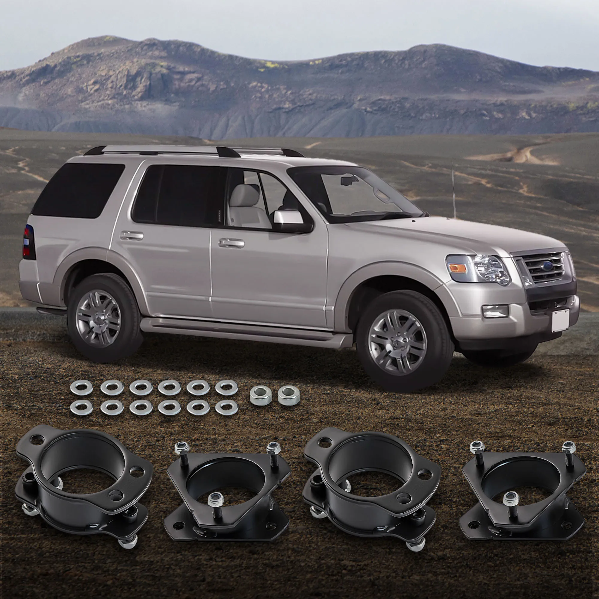 Front-3-Rear-2-leveling-Lift-Kit-For-Ford-Explorer-2006-2010-2WD-4WD ...