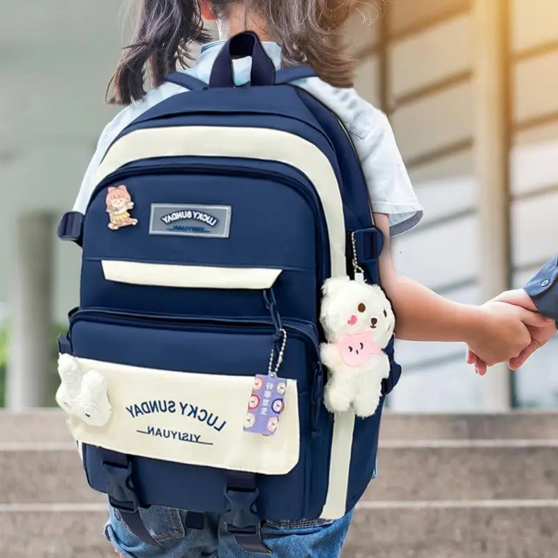 Backpacks-Set-Large-Capacity-Bag-Combo-Kit-Canvas-School-Backpack-Combo ...