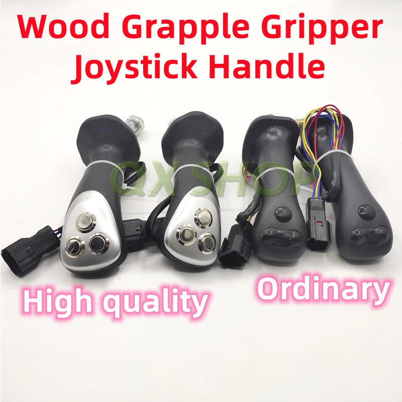 Excavator-Joystick-Handle-Wheel-Excavation-Rexroth-Refitted-Wood ...