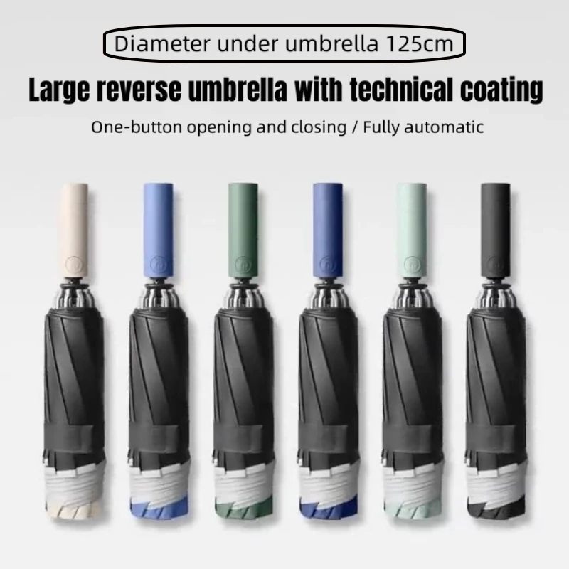 Oversized-Inverted-Umbrella-Color-Matching-Handle-Reflective-Strip ...