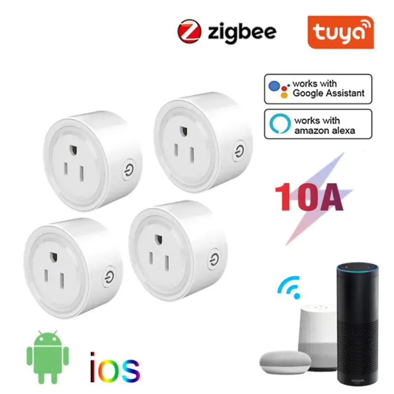 10A-Tuya-eWelink-Smart-Plug-WIFI-Zigbee-US-Socket-Alexa-Google-Home ...