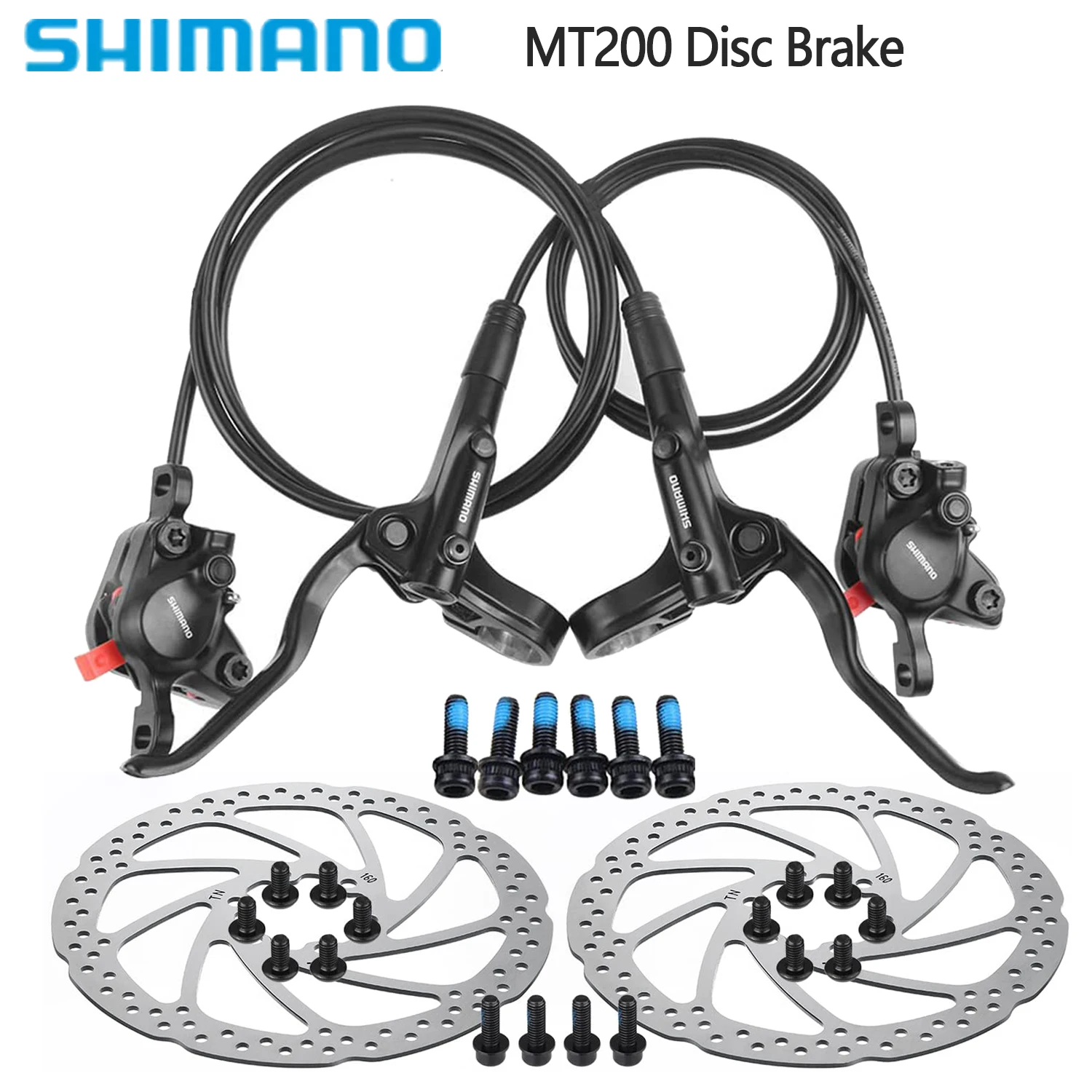 SHIMANO-BR-MT200-Bicycle-Hydraulic-Disc-Brake-Set-For-RT56-RT54-RT26 ...