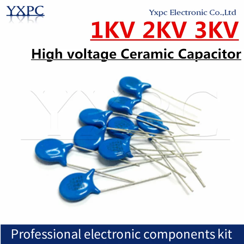 20pcs 3KV 2KV 1KV High voltage Ceramic Capacitor 5PF 10PF 20PF 22PF ...