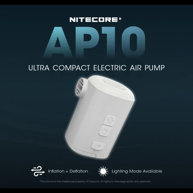 Nitecore Ap10 3-In-1 Elektromos Légszivattyú 4,5 Kpa-Os Inflációs ...