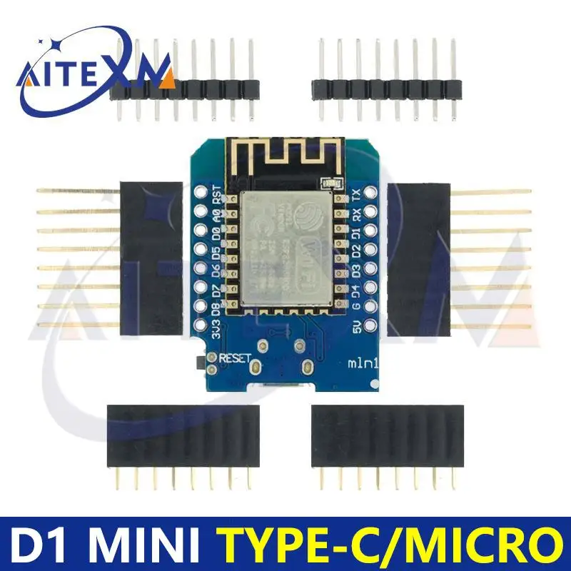 D1 Mini TYPE-C/MICRO ESP8266 ESP-12F CH340G V2 USB D1 Mini WIFI ...