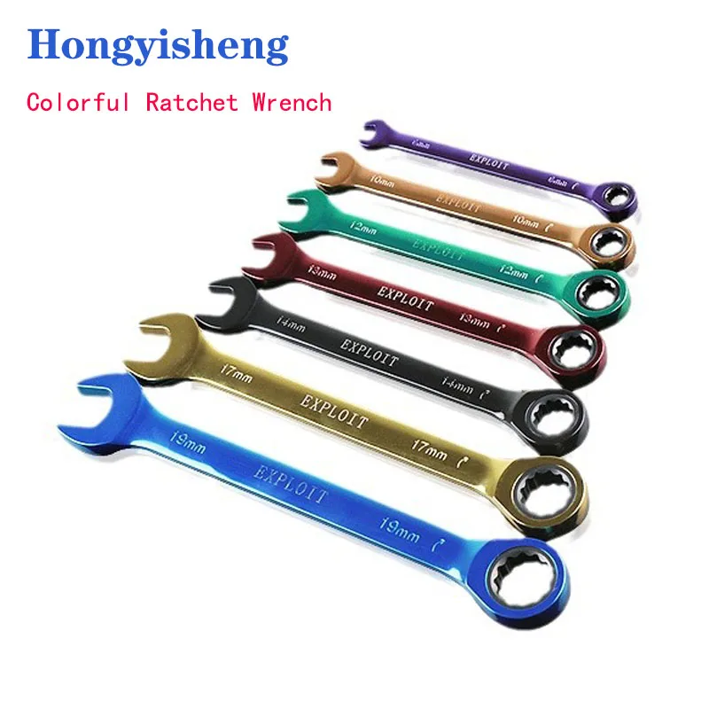 Colorful-Ratchet-Handle-Wrench-Multi-Functional-Mechanical-Dual-Purpose ...