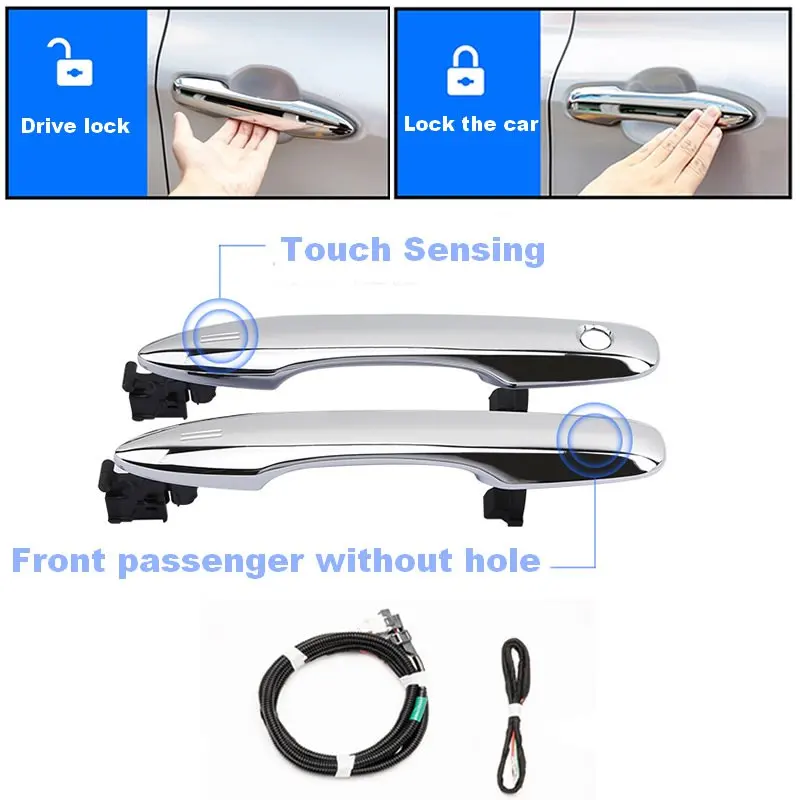 silvery Sensor Handle Intelligent Door Handle Modification Keyless ...