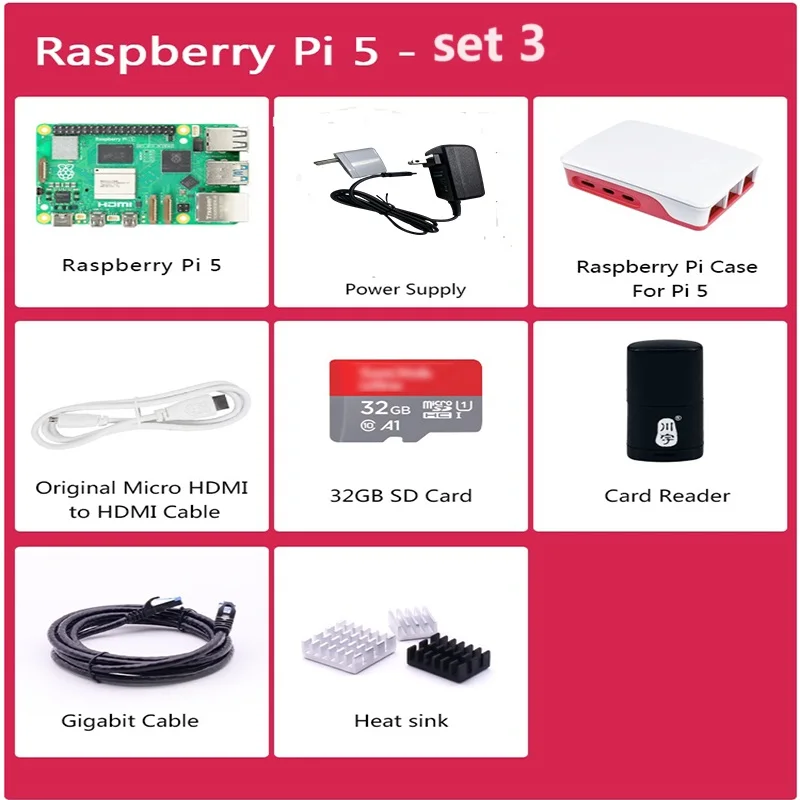 Официальная оригинальная Raspberry Pi 5 Cortex-A76 Linux 4 ГБ 8 ГБ Arm ...