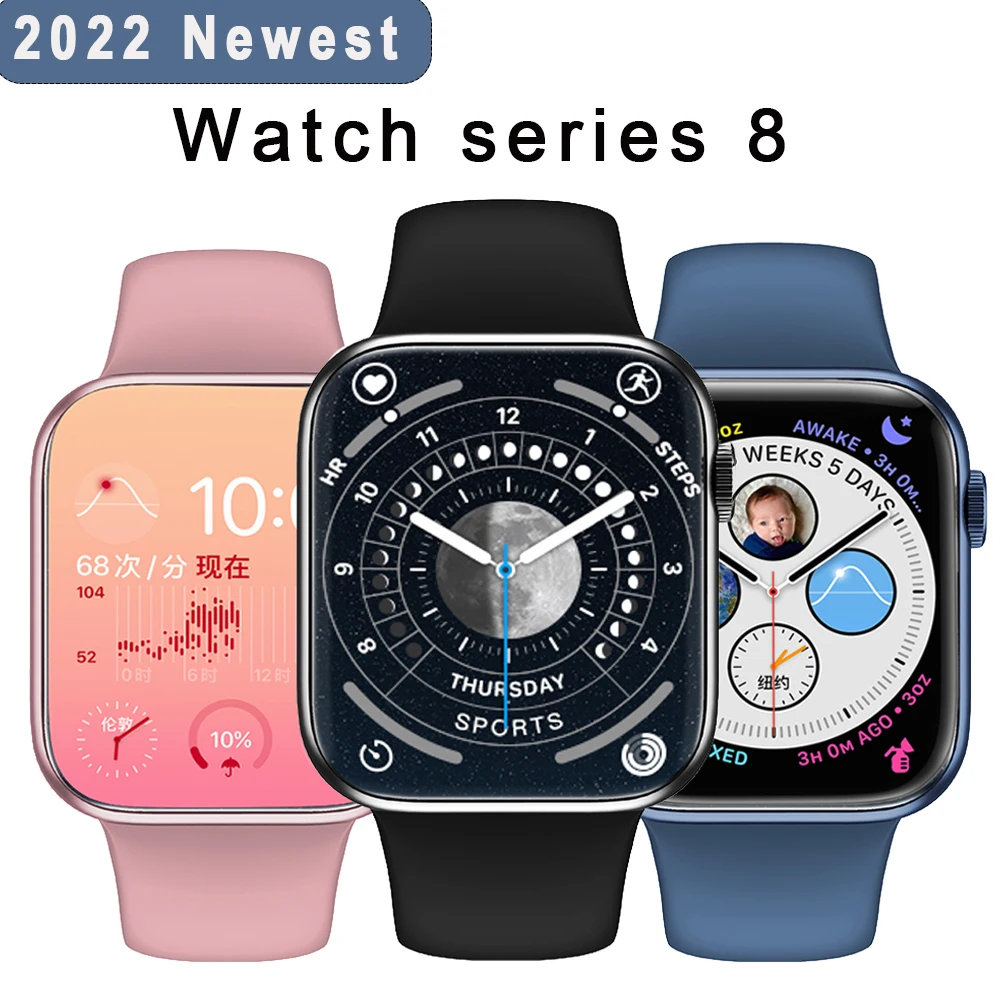 2022 Smart Watch Series 8 Smartwatch HW8 Pro Max 2inch Full Screen NFC ...