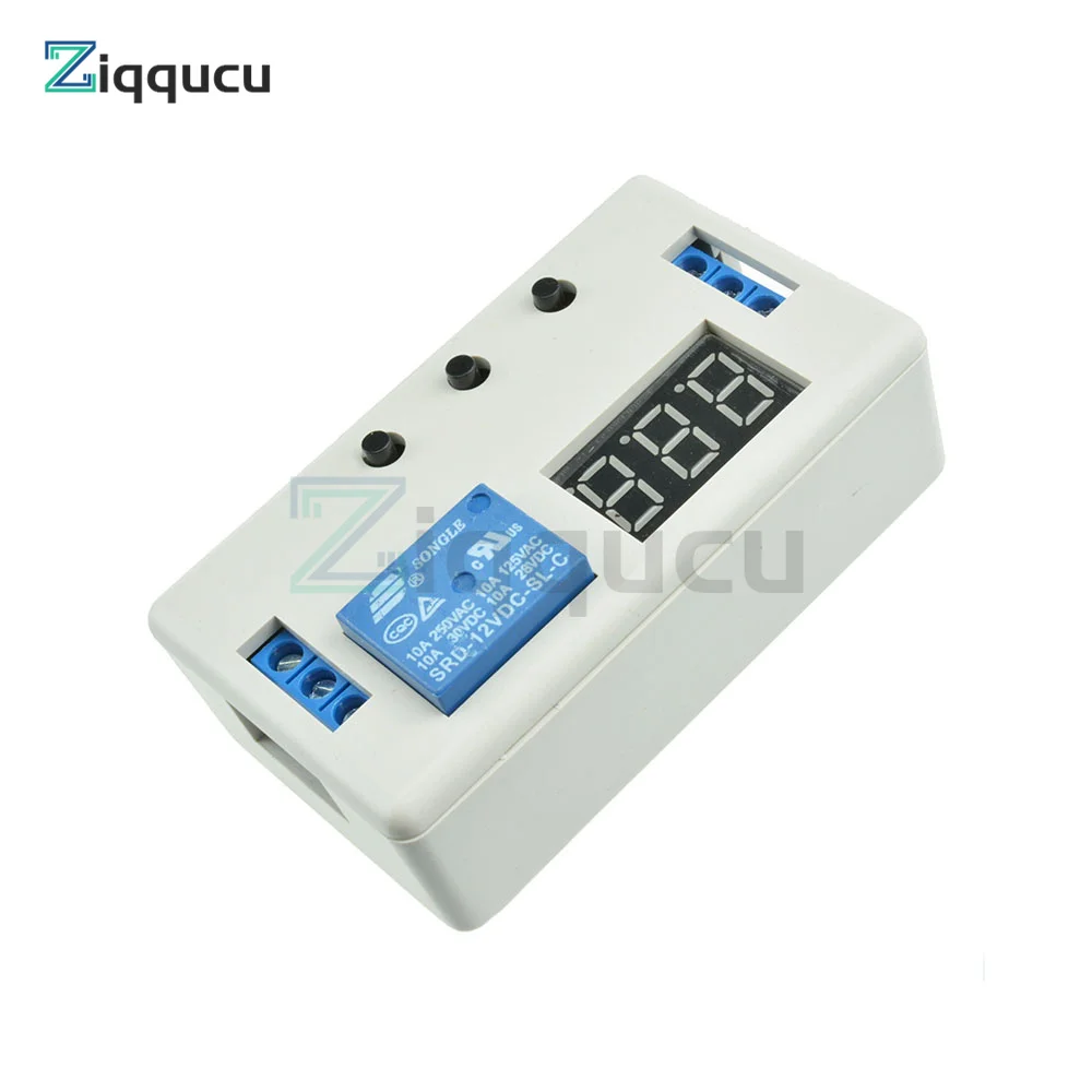 DC-12V-Digital-LED-Display-Time-Delay-Relay-Module-Board-1-Channel ...