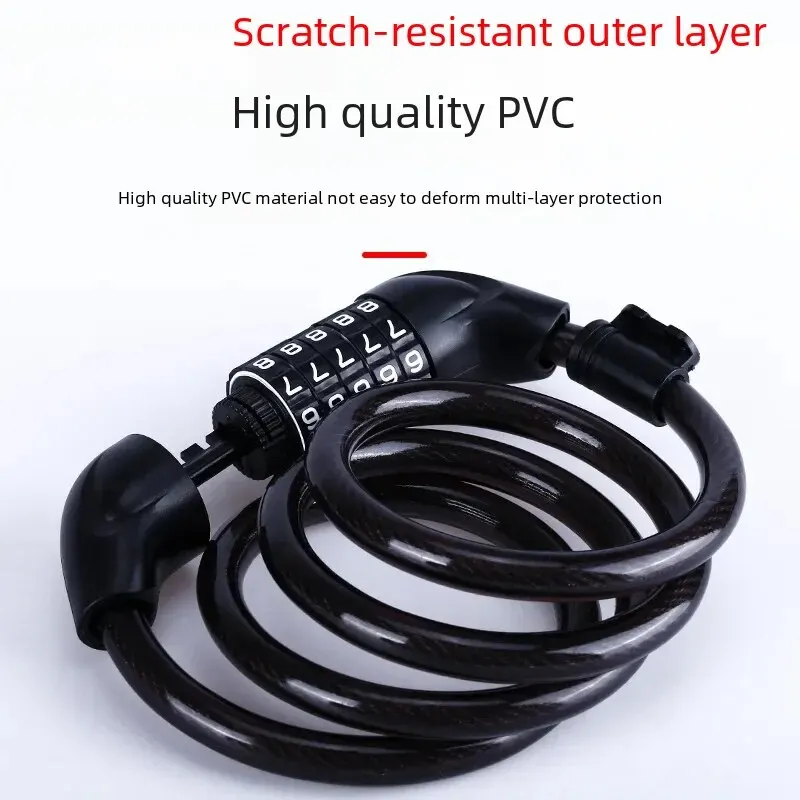 Five-digit Password Bicycle Lock Electric Vehicle Lock Mountain Bike ...