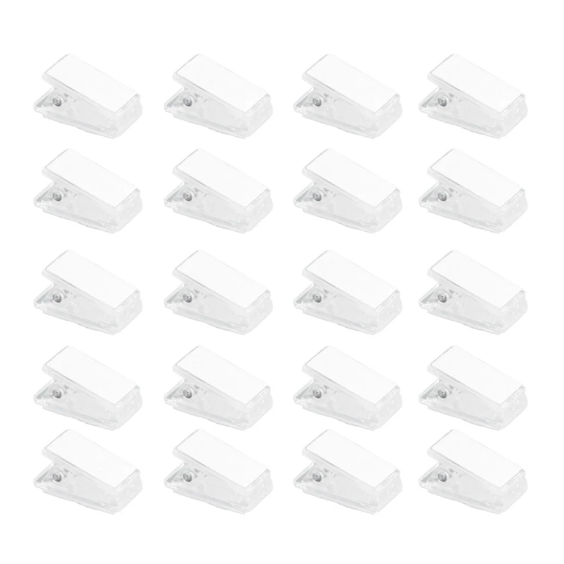 20xClear-Plastic-Chest-Card-Clips-Cards-Clip-Knitting-Safety-Clamps-DIY ...