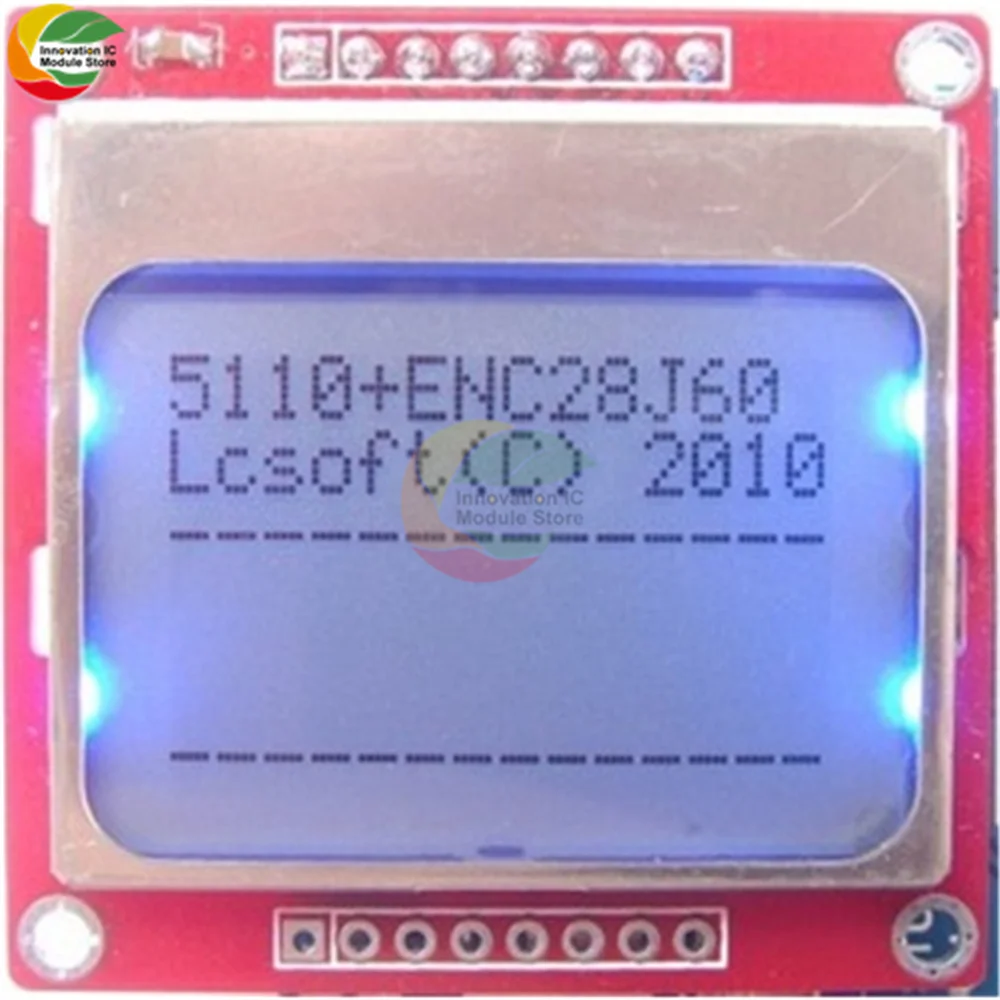 노키아 5110 LCD 레드 스크린 LCM 모듈, 레드 PCB 무납땜 모듈, 스마트 전자 LCD 모듈, 아두이노 디스플레이 모듈 ...