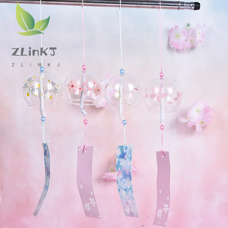 1PC-Glass-Wind-Chimes-Hanging-Craft-Wind-Bell-Home-Decors-Sakura ...