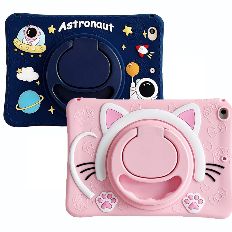 Cartoon-Pink-Cat-Shockproof-Tablet-Case-Stand-For-Samsung-Galaxy-Tab-A8 ...