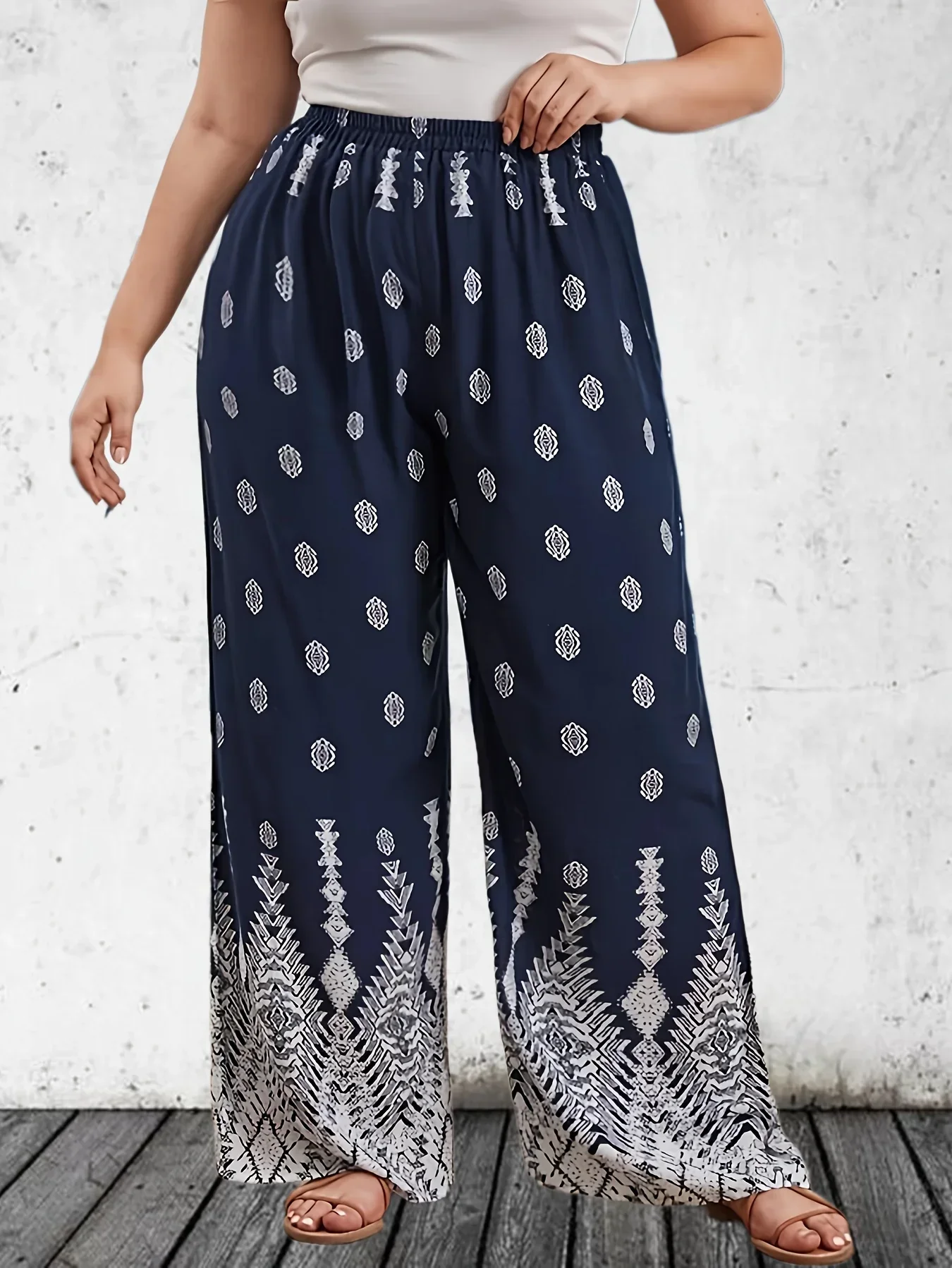 Women-s-Plus-Size-1XL-5XL-Casual-Printed-Wide-Leg-Pants-Ladies-Fashion ...