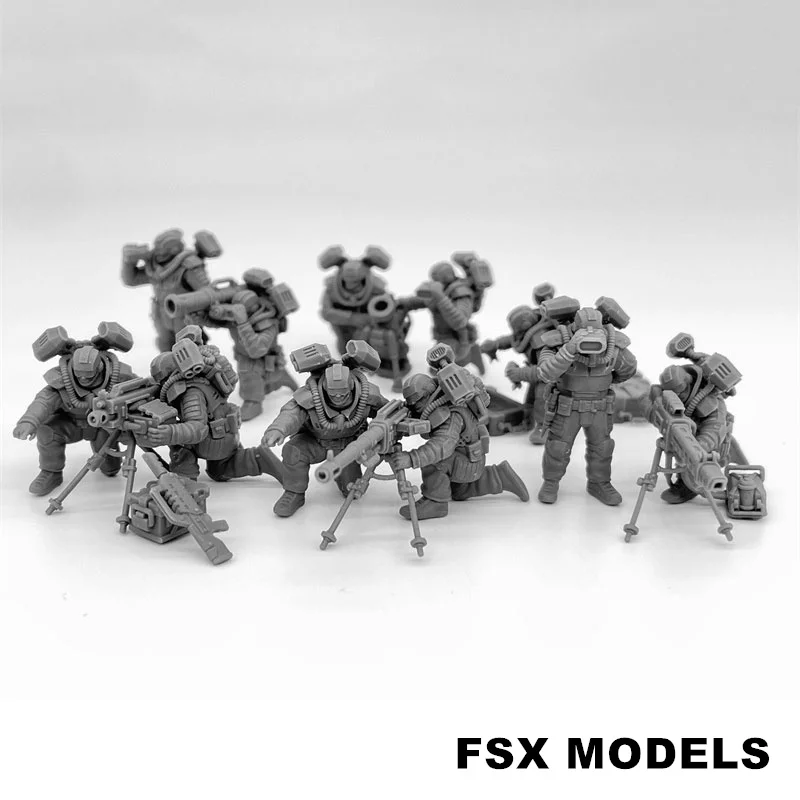 Airborne-Division-Heavy-Support-Squad-Resin-Model-Kit-Miniature-28mm ...