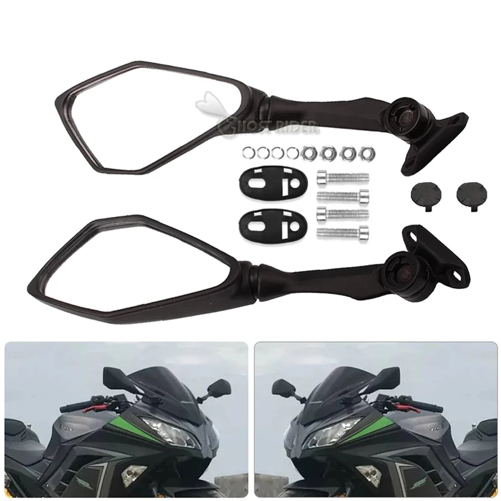 Motorcycle-Side-Rear-View-Rearview-Mirrors-For-Kawasaki-Ninja-300R ...