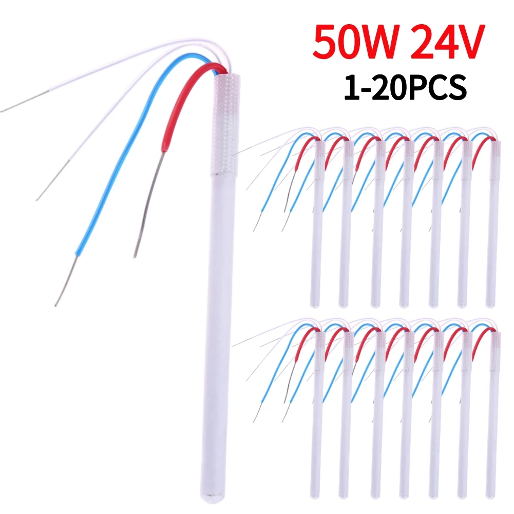 50W 24V Heating Element 1322 Soldering Iron Ceramic Heater Core 4-wire ...