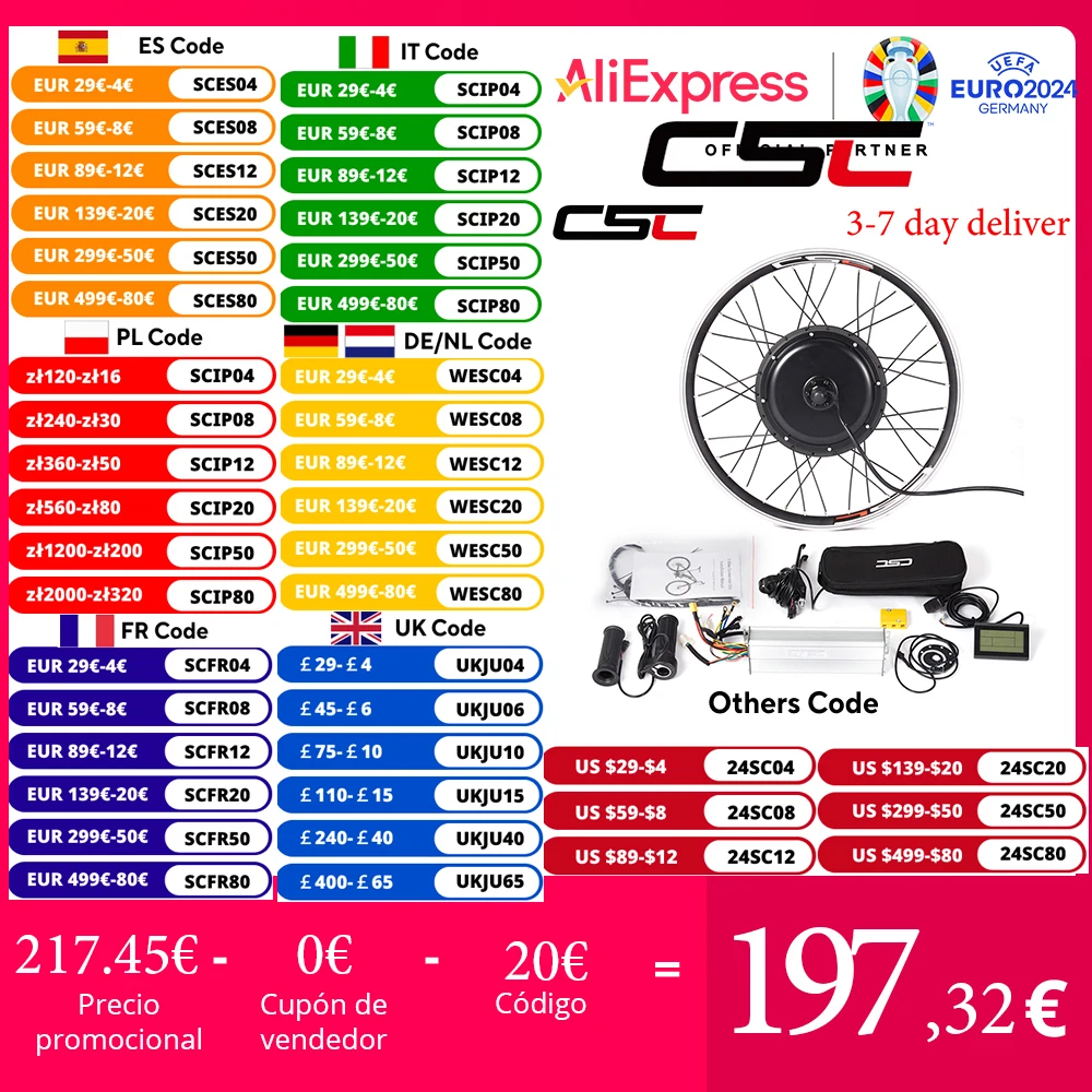 CSC-Kit-de-conversi-n-de-bicicleta-el-ctrica-motor-de-cubo-para-rueda ...