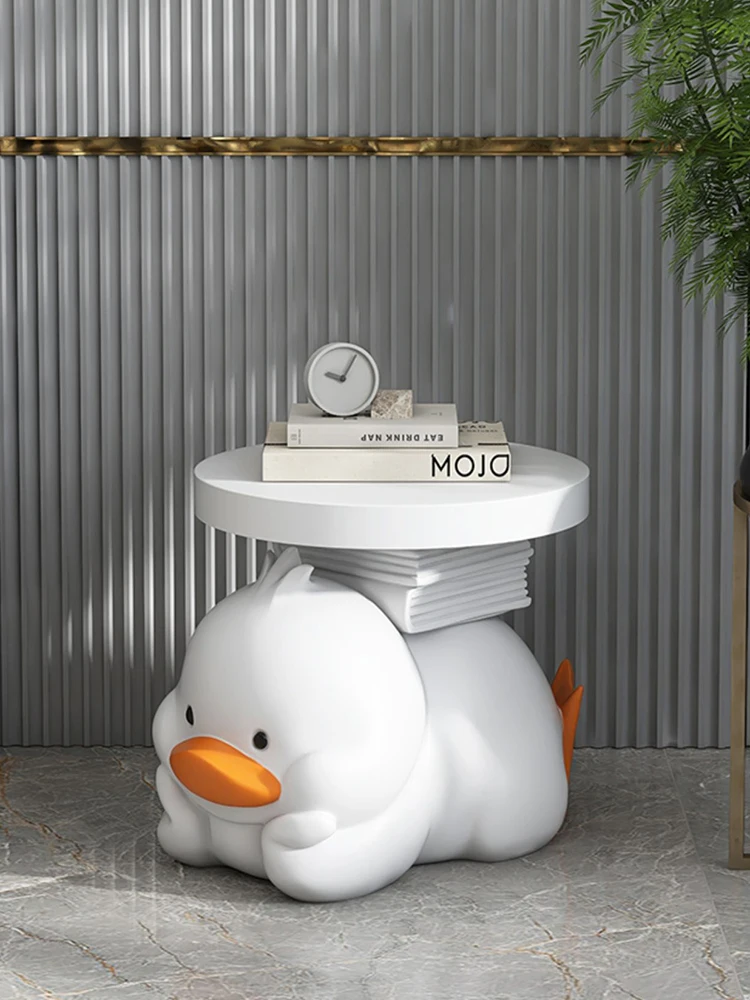 Home-Decor-Cute-Duck-Statue-Side-Table-Corner-Tables-Creative-Coffee ...