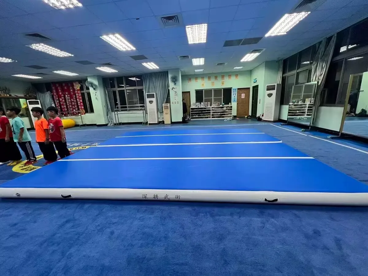 HIBADOU Gymnastics Air Mat Tumble Track Tumbling Mat Inflatable Floor ...