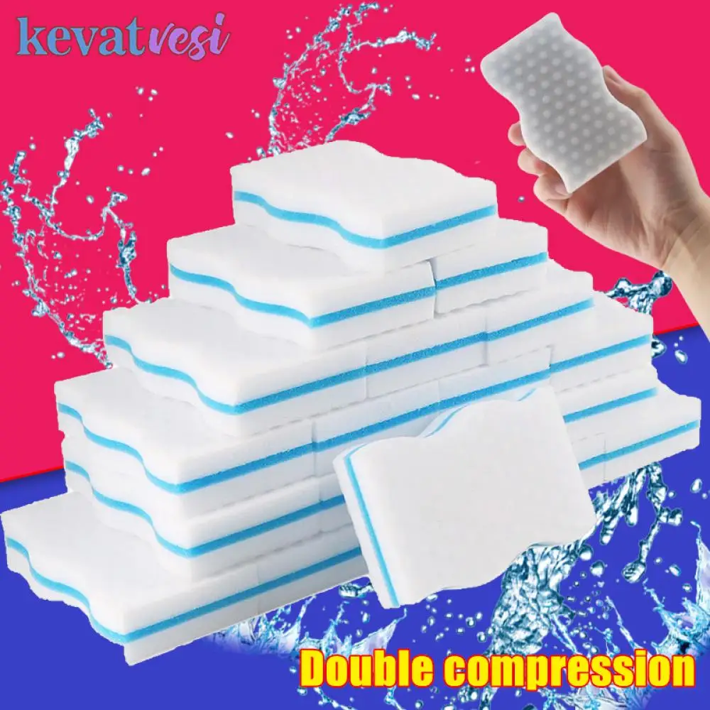 Double-Compression-Magic-Melamine-Sponge-Eraser-High-Density-Cleaning ...