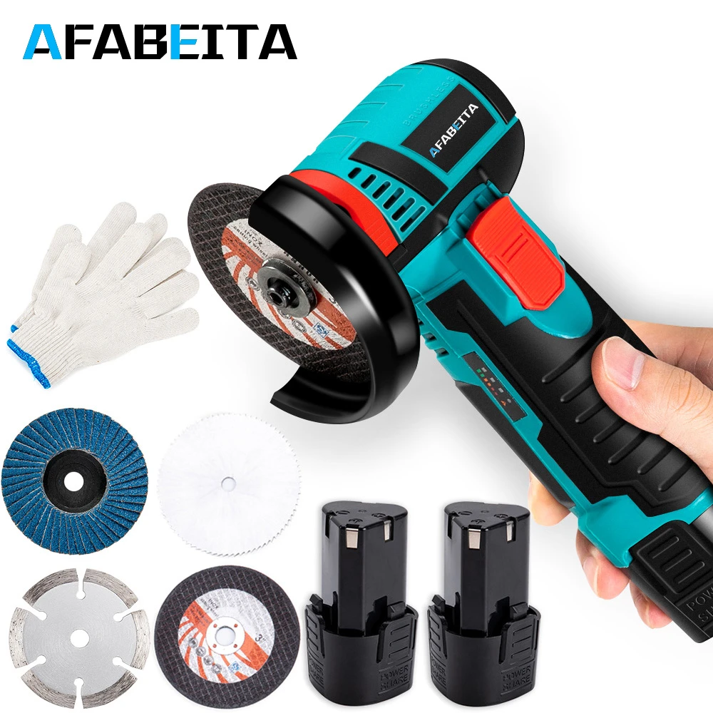 12v Mini Angle Grinder Machine Power Tool 19500 Rpm Grinding Cutting ...