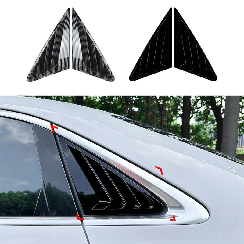 Car-Rear-Window-Shutter-Cover-Trim-Window-Louver-Side-Vent-Trim-For-A3 ...