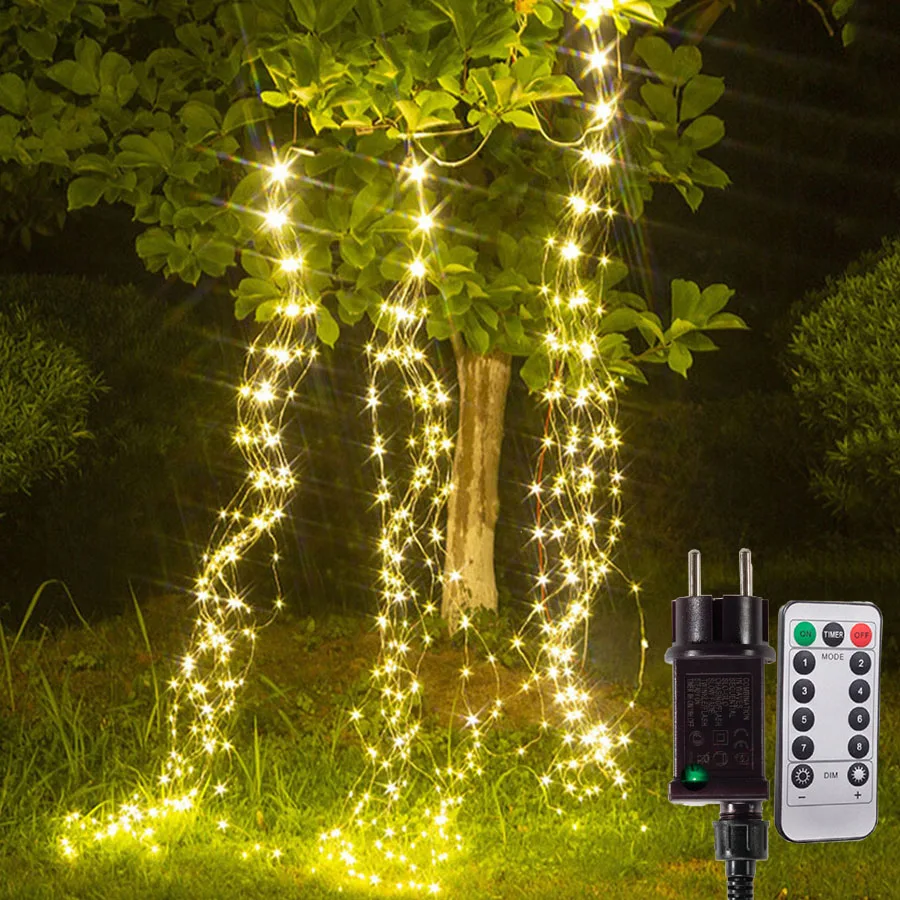 3IN1-600-LED-Firefly-Bunch-Lights-Tree-Branch-Vine-Light-Outdoor-Copper ...